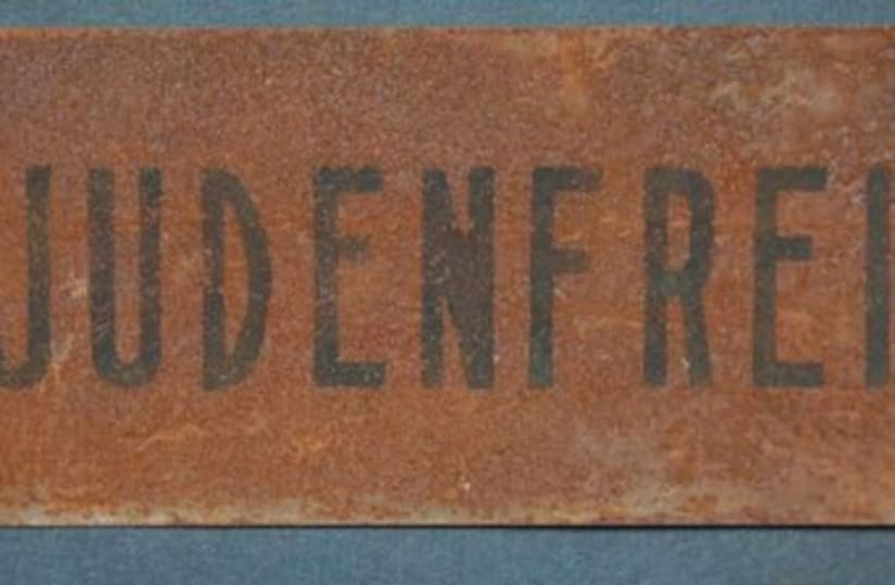 Another Tack: Judenfrei is fine and dandy - The Jerusalem Post