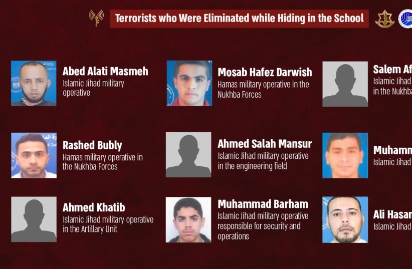 Identities of October 7 terrorists killed in UN school revealed by IDF ...