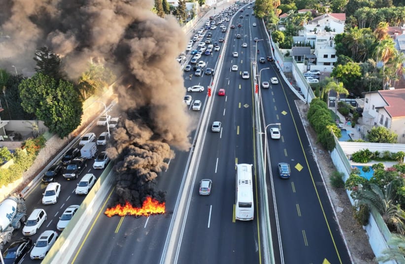Israel on fire: Protests erupt nationwide over Gaza hostage deal ...