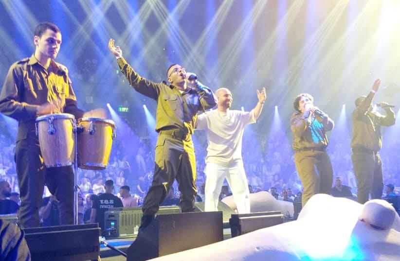 Omer Adam preforms with Special in Uniform band, promoting inclusion ...
